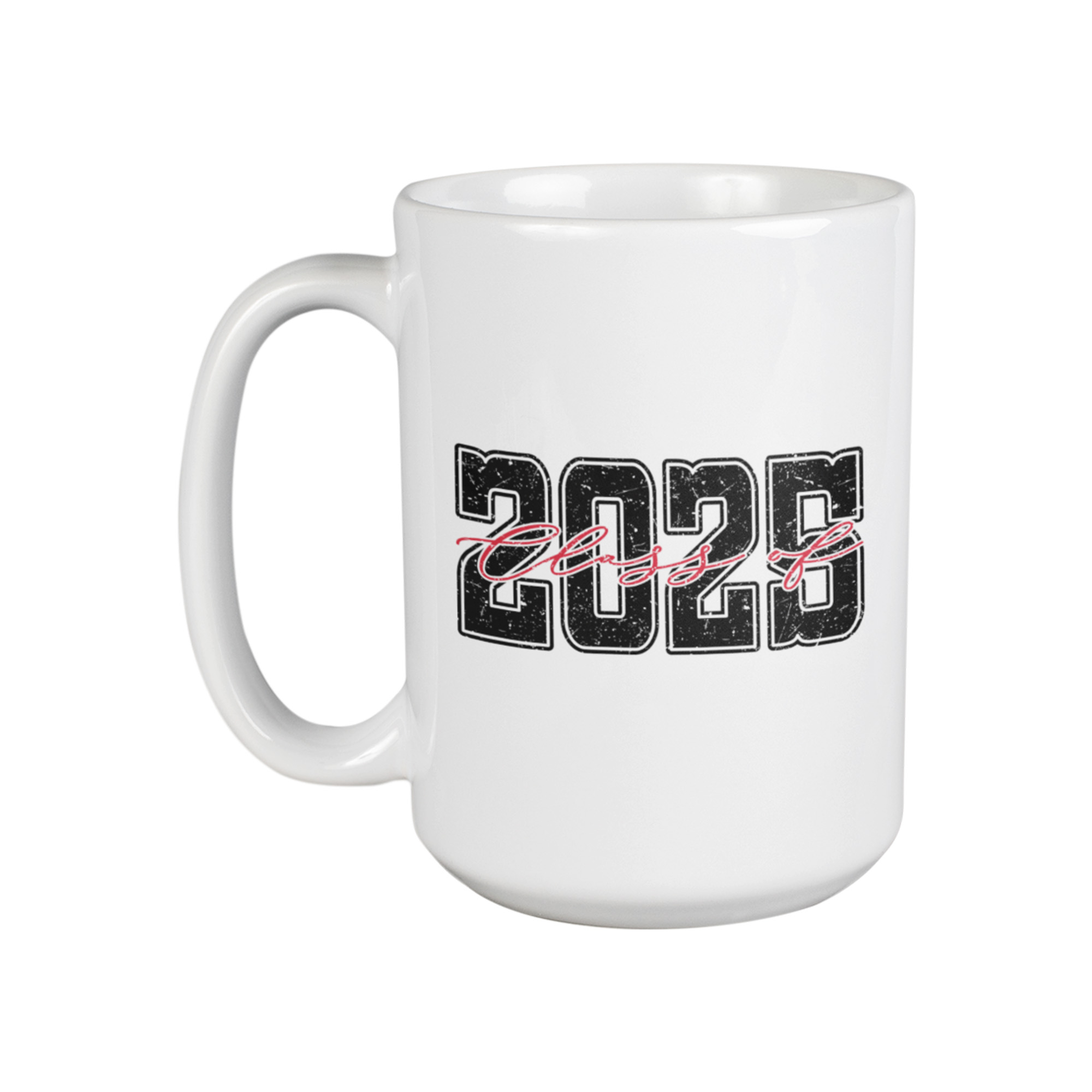 Black and Red Class of 2025 Graduation Mug, Senior Graduates of 2025 ...