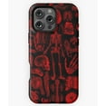 Black and Red Human Anatomy Skeleton and Organs, Medical Art P526 Phone ...