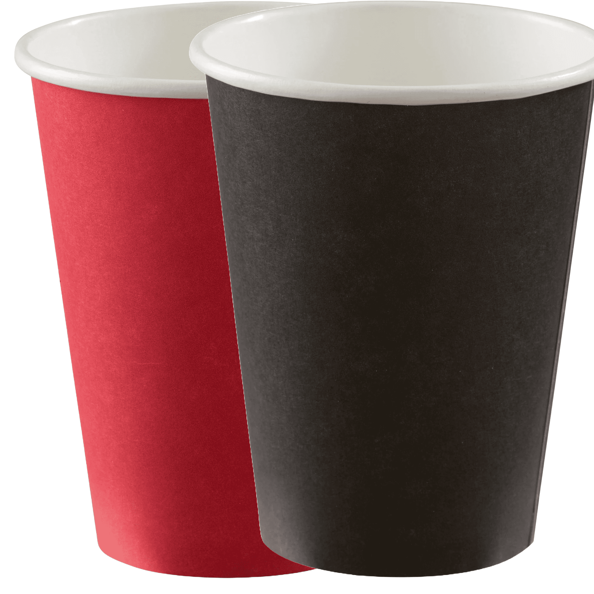 Black and Red Paper Coffee Cups - 12 oz (40 Pack) - Walmart.com
