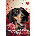 Black and Tan Coonhound - Best of Breed Valentines Day Outdoor Garden ...
