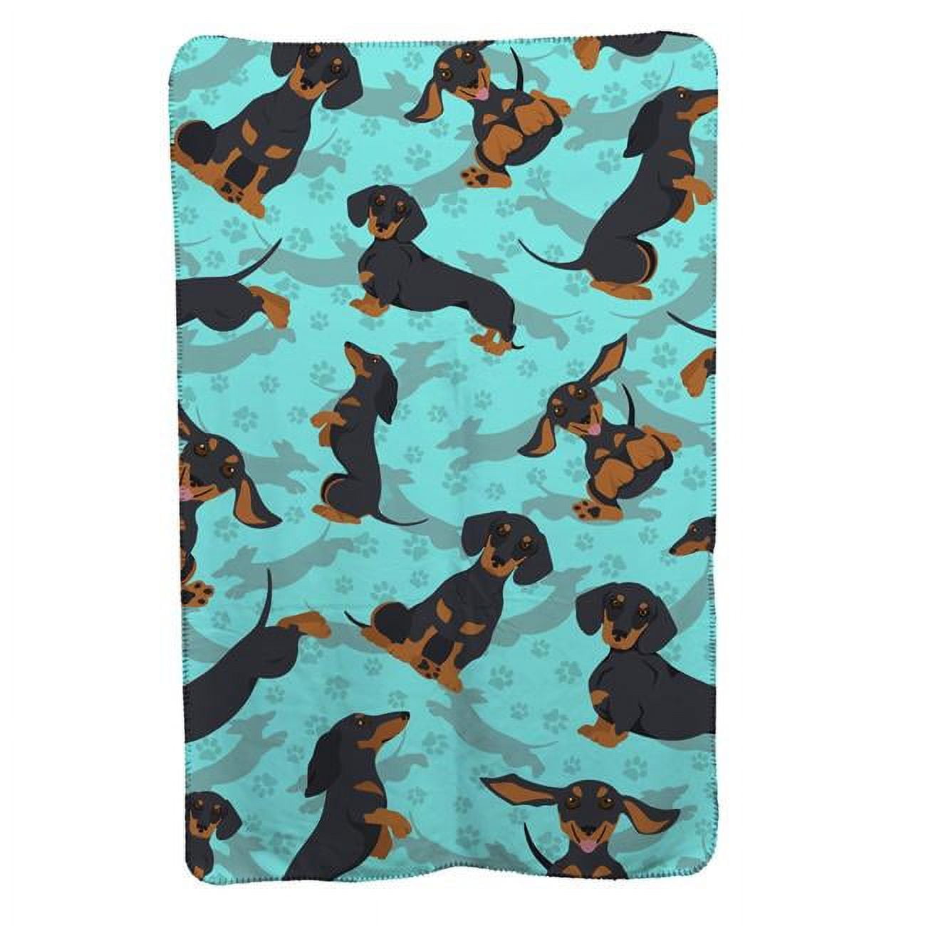 Carolines Treasures MLM1039TBLT 58 x 36 in. Blue, Black & Tan Dachshund ...