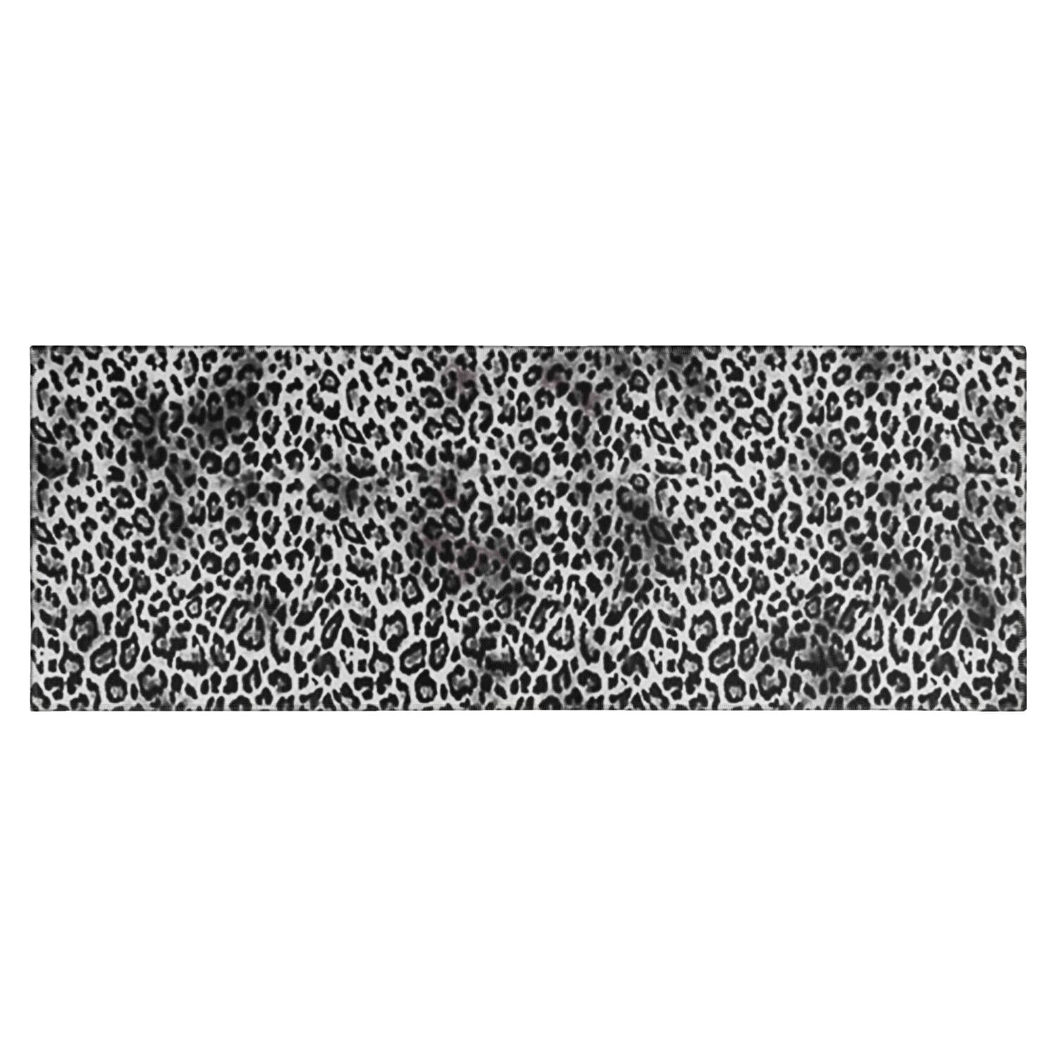 Black and Tan Leopard Print Kitchen Rug Mat,Kitchen Runner Rugs Non ...