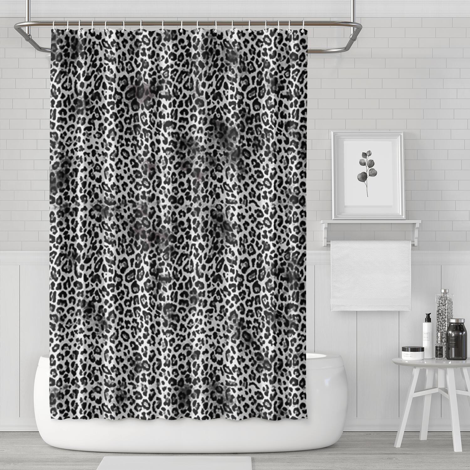 Leopard Print Shower Curtainnull