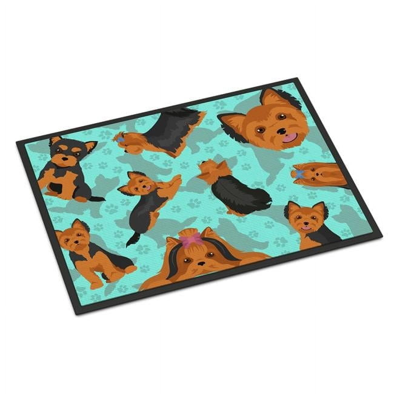 Black and Tan Yorkie Indoor or Outdoor Mat 24x36 36 in x 24 in ...
