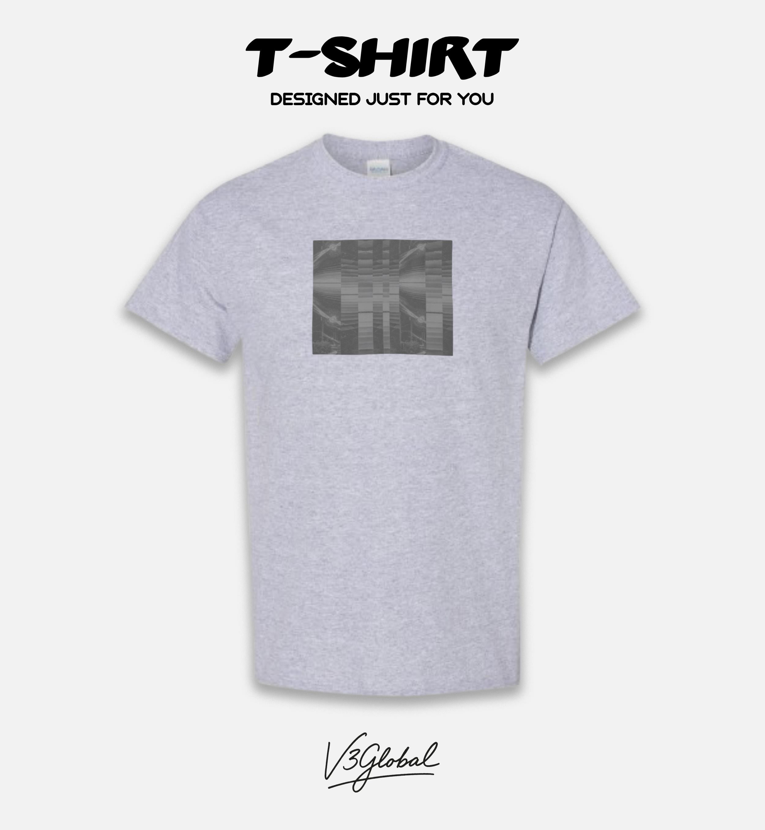 Black and White 1 Abstract Art Design X Quinatzin T-Shirt, for men ...