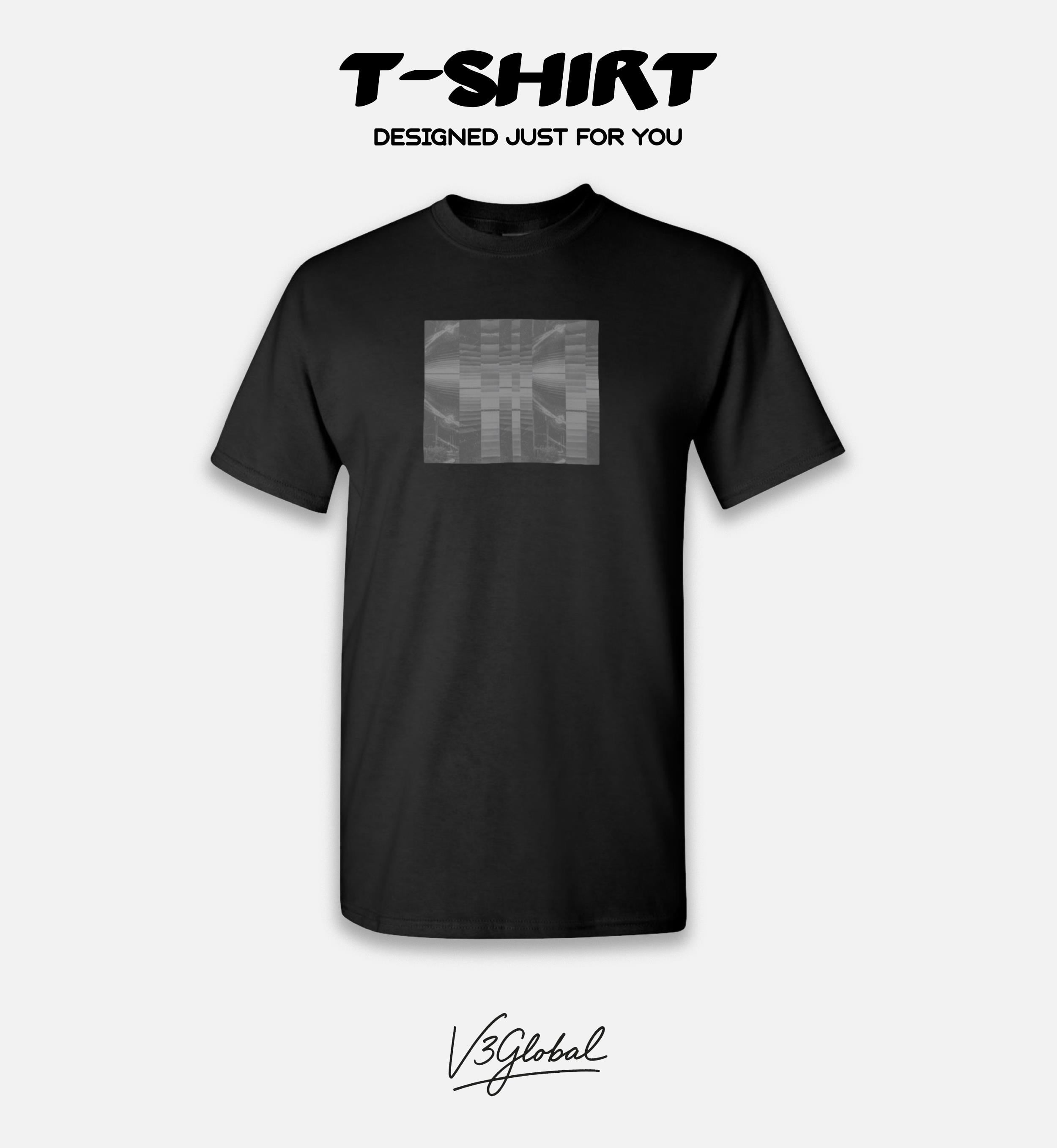 Black and White 1 Abstract Art Design X Quinatzin T-Shirt, for men ...