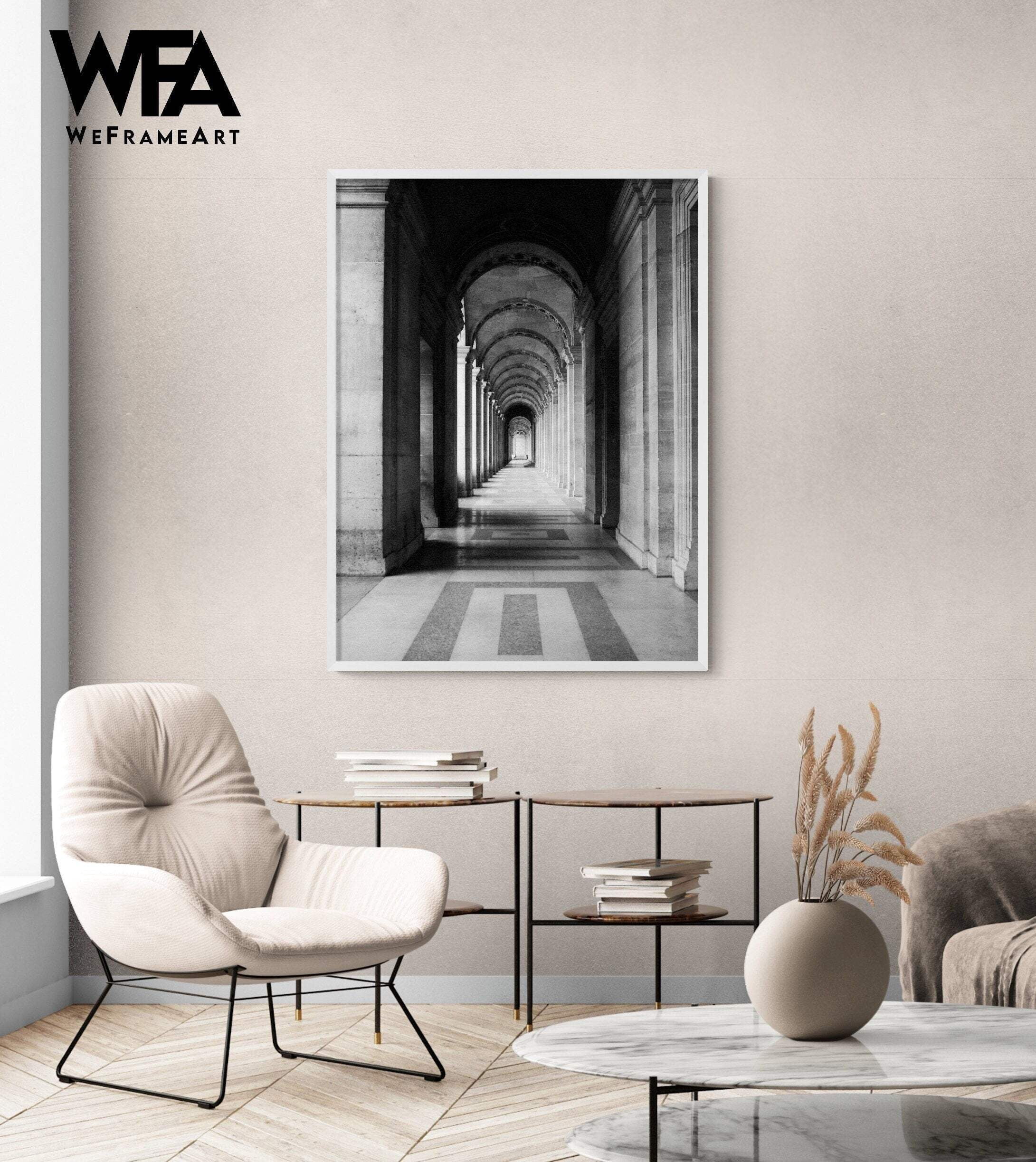Black and White Arches Photography, Framed Architecture Photo, Black ...