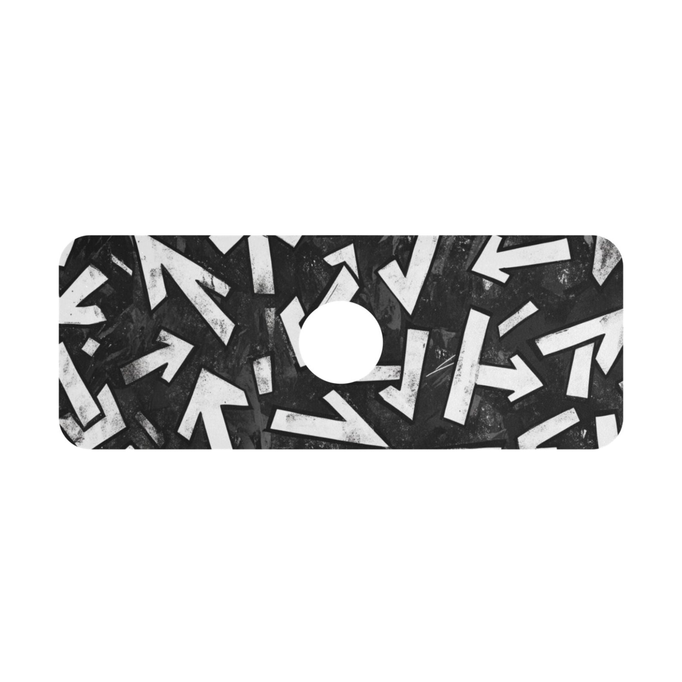 Black and White Arrowhead Graffiti Kitchen Sink Splash Guard, Silicone ...