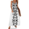 Black and White Bold Maori Design Maori Art New Zealand Sleeveless ...