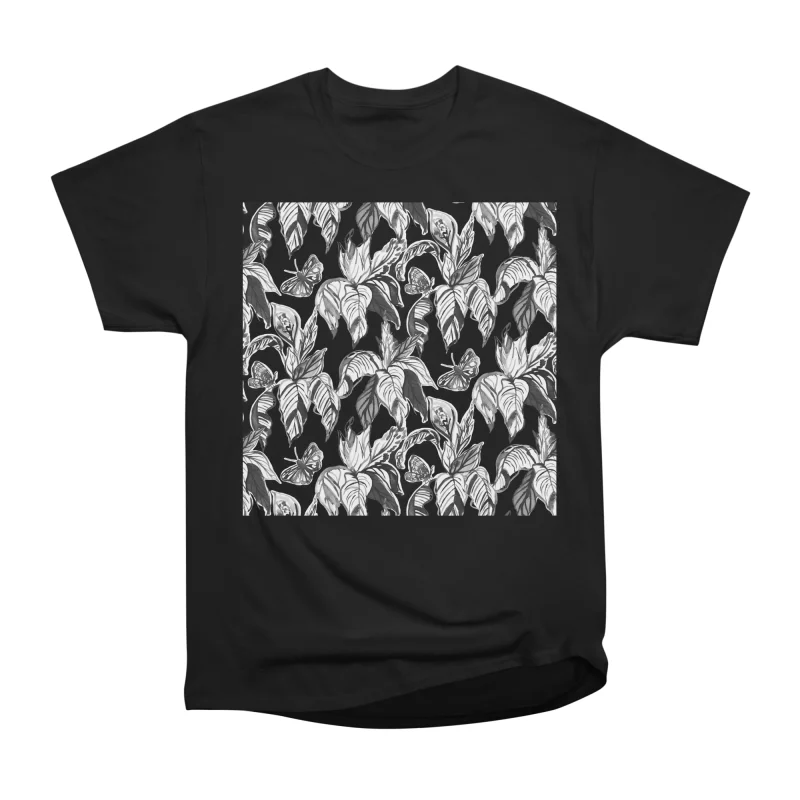 Black and White Butterfly Garden T-Shirt Tee Gift For Him Merch For Her ...