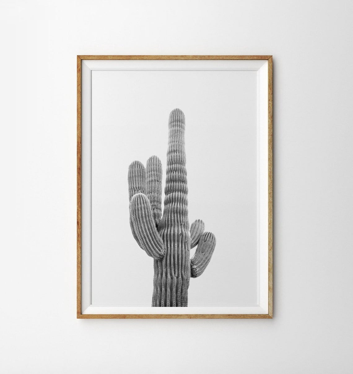Black and White Cactus Art Boho Nursery Desert Southwestern Modern Wall ...