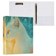 6 Inch Ring Binder With Slant D-Rings, Black, Clear View, Pockets ...