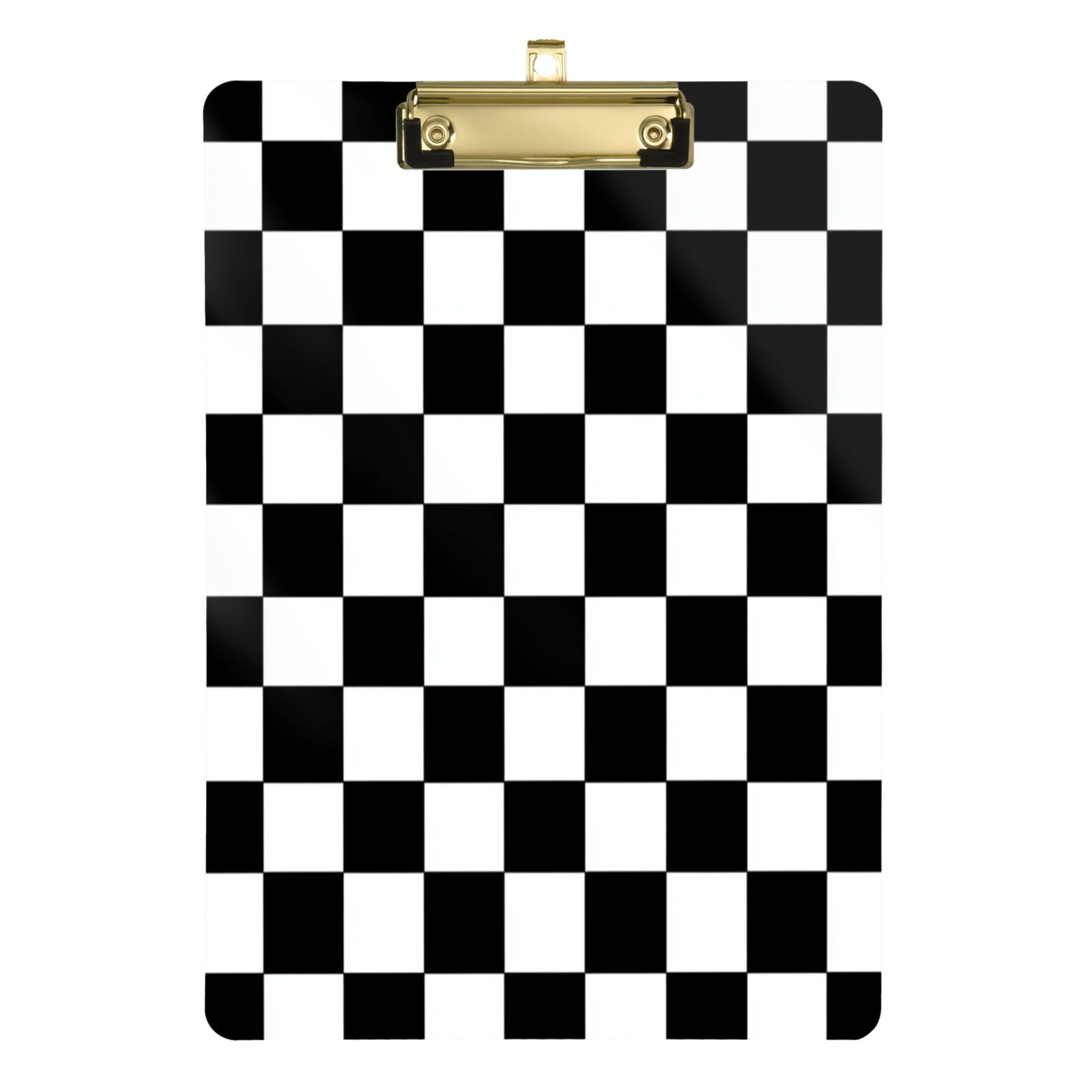Black and White Check Acrylic Clipboards A4 Standard Size Clipboard 12. ...
