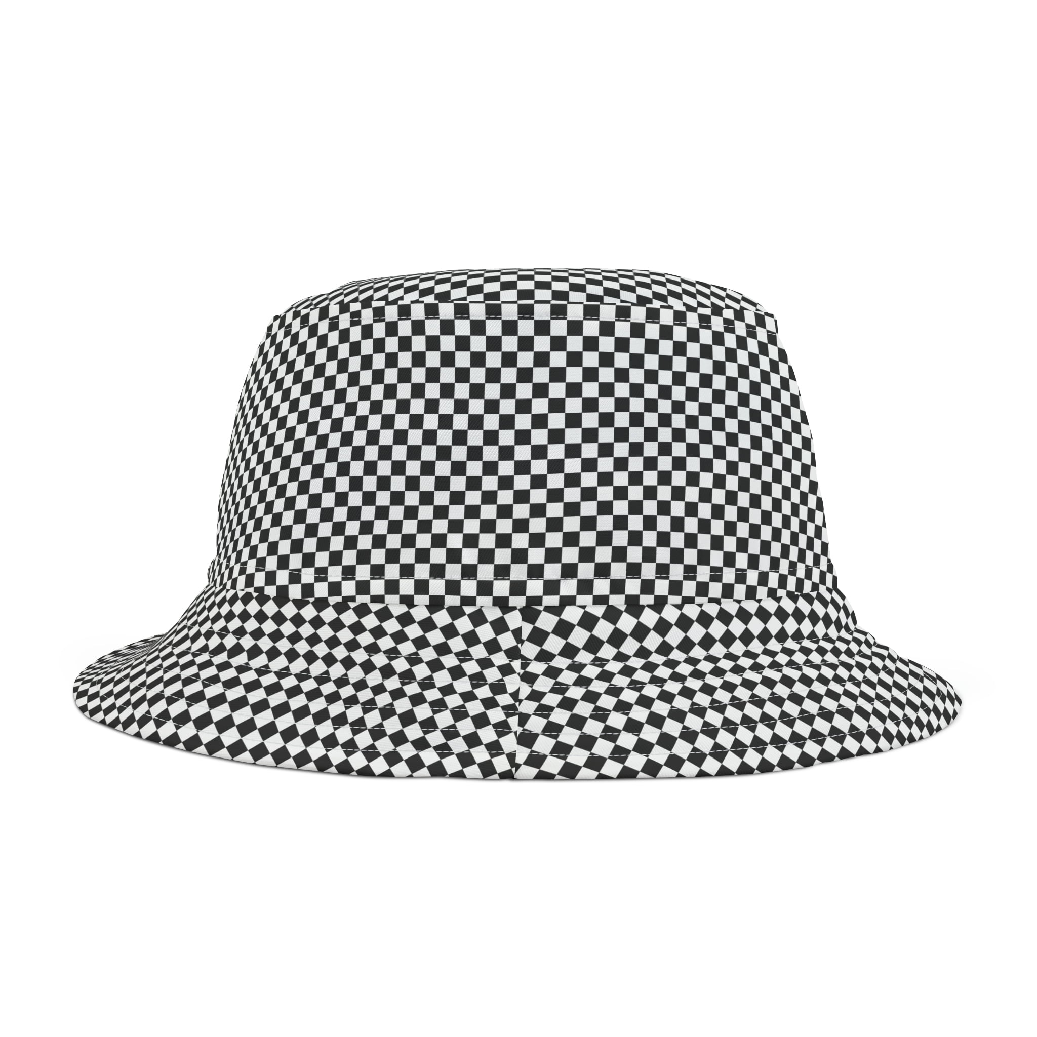 Black and White Checkered Bucket Hat - Walmart.com