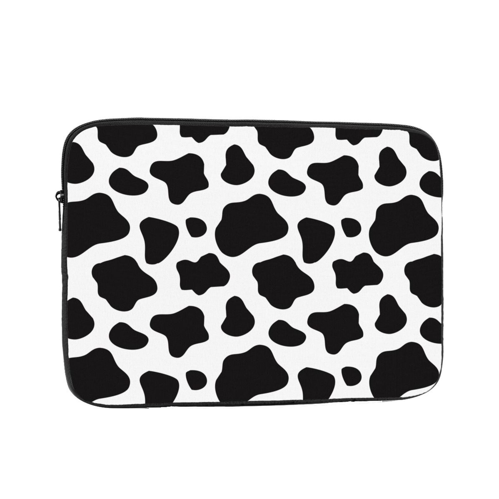 Black and White Cow Pattern 13 inch Portable Laptop Sleeve Compatible ...
