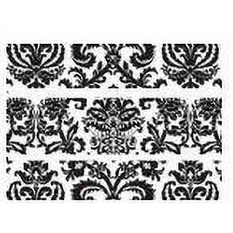Black Damask Border