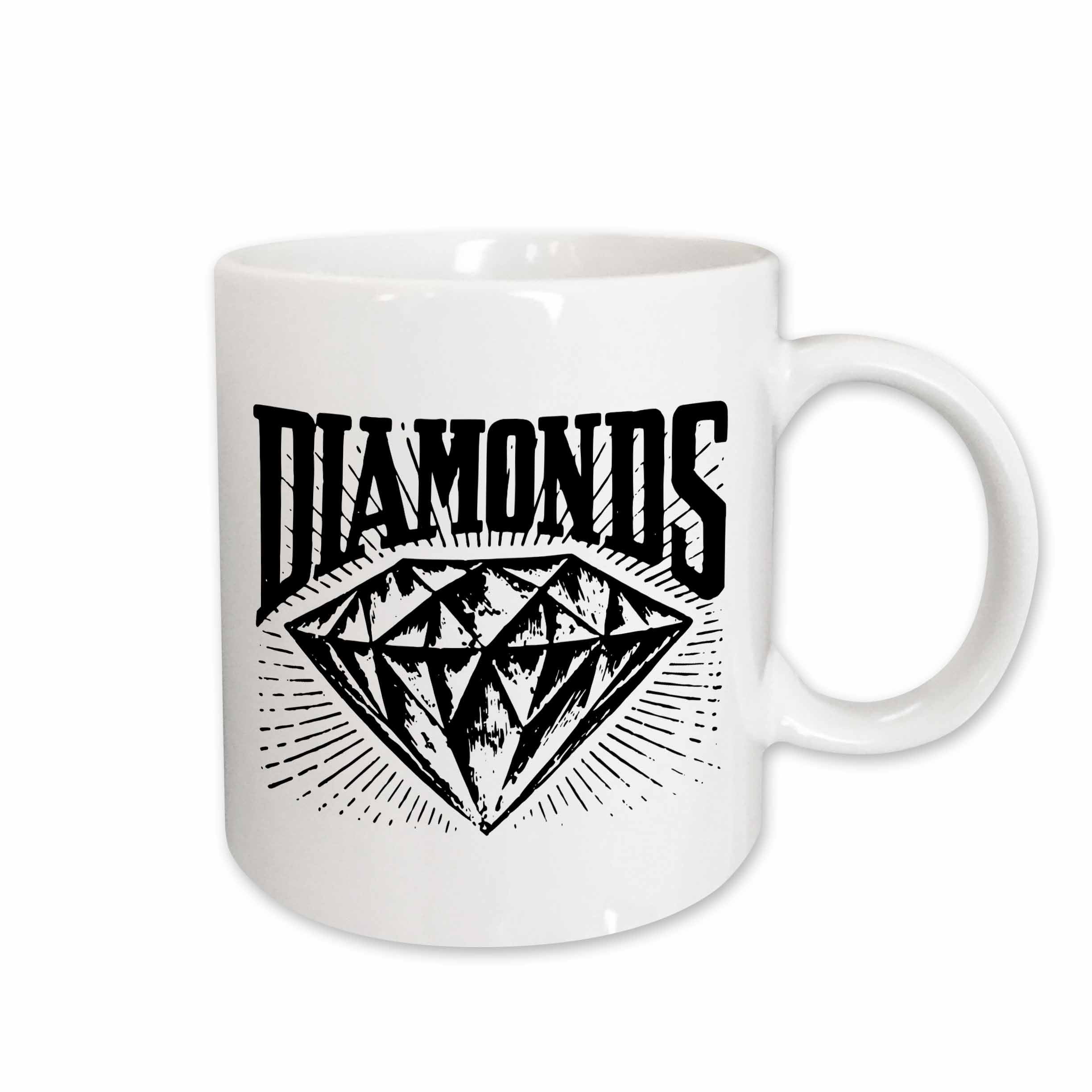 Black and White Diamonds jewel 15oz Mug mug-162261-2 - Walmart.com