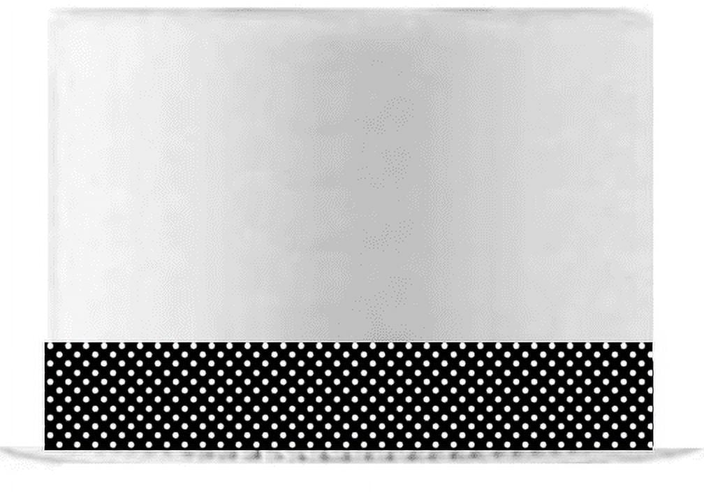 Black and White Dots Edible Cake Decoration Ribbon -6 Slim Strips ...