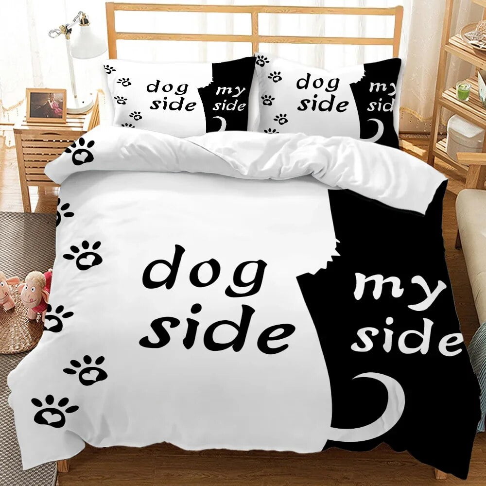 Black and White Duvet Cover Couple Black and White Twin Bedding Set Her ...