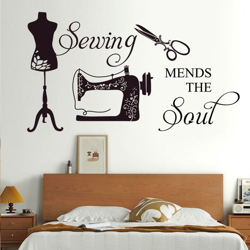 Black and White English Wall Decoration Stickers - Stylish Decorative ...