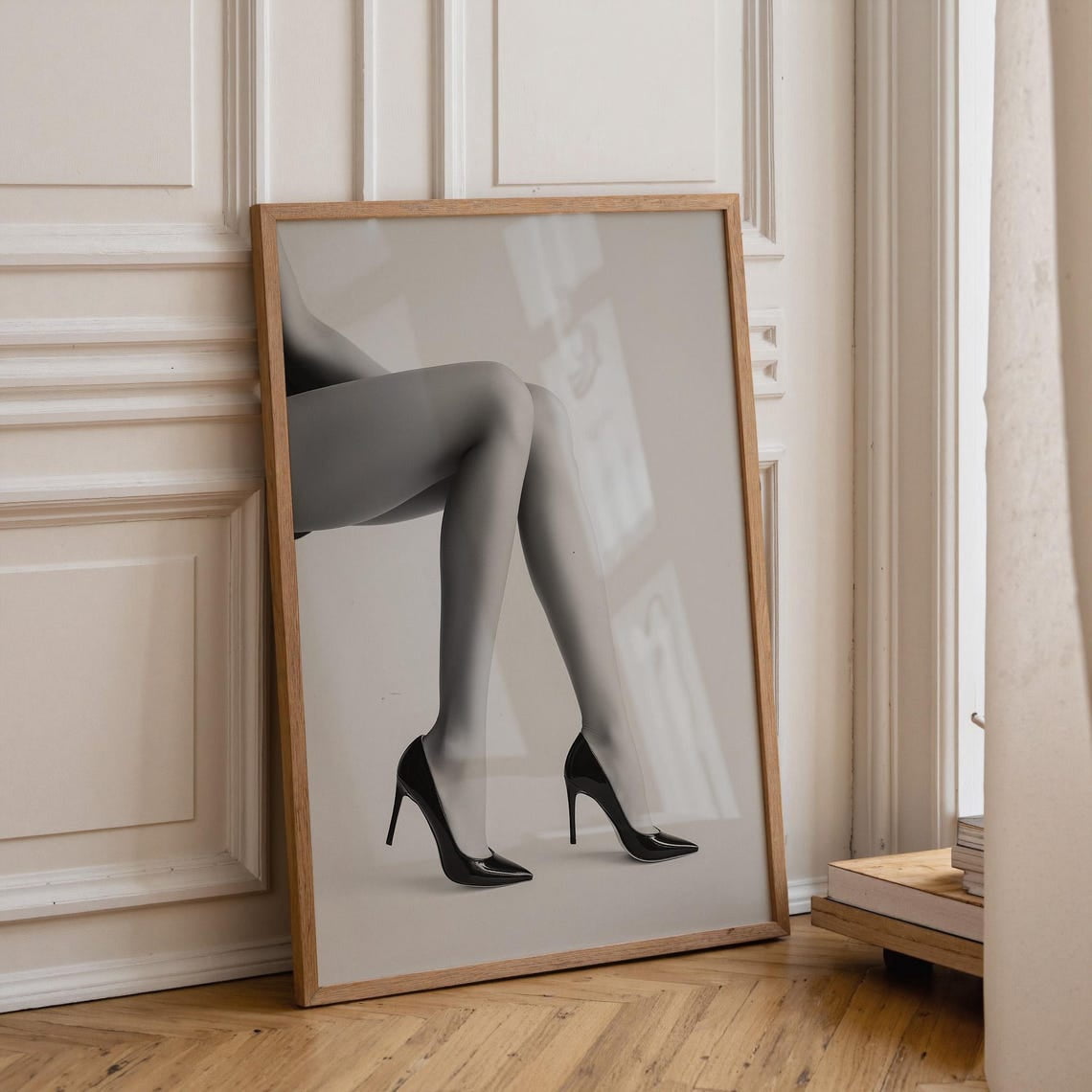 Black and White Fashion Minimalist Photography Elegant Legs Modern ...