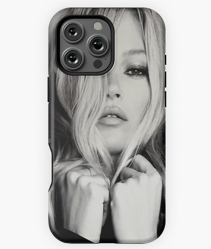 Black and White Kate Moss Photo M5134 Phone Case for iPhone 17 16 15 14 ...