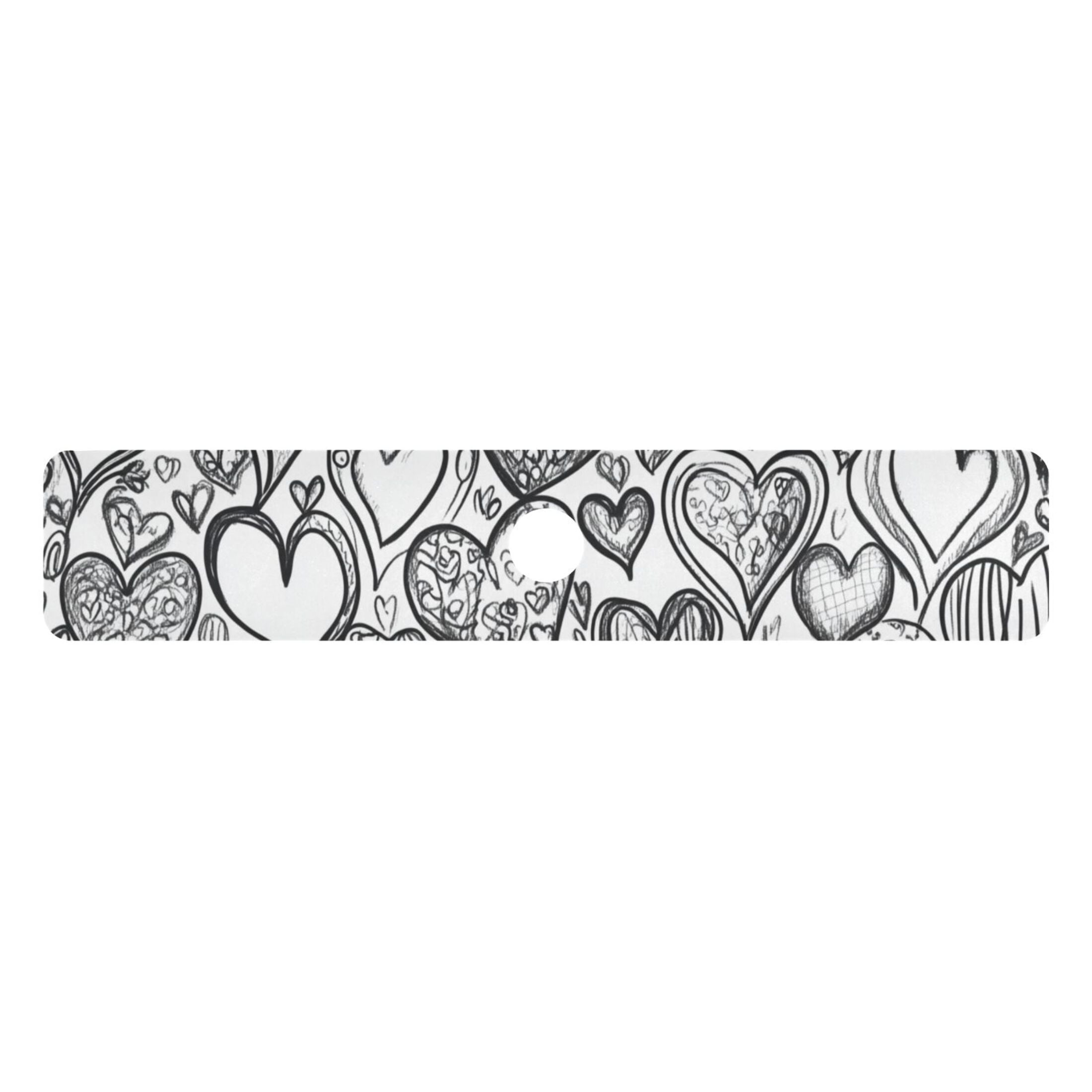 Black and White Love Graffiti Kitchen Sink Splash Guard, Silicone Sink ...