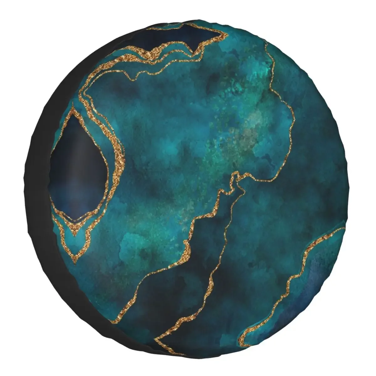 Black and White Marble Texture Spare Wheel Tire Cover Case for ...