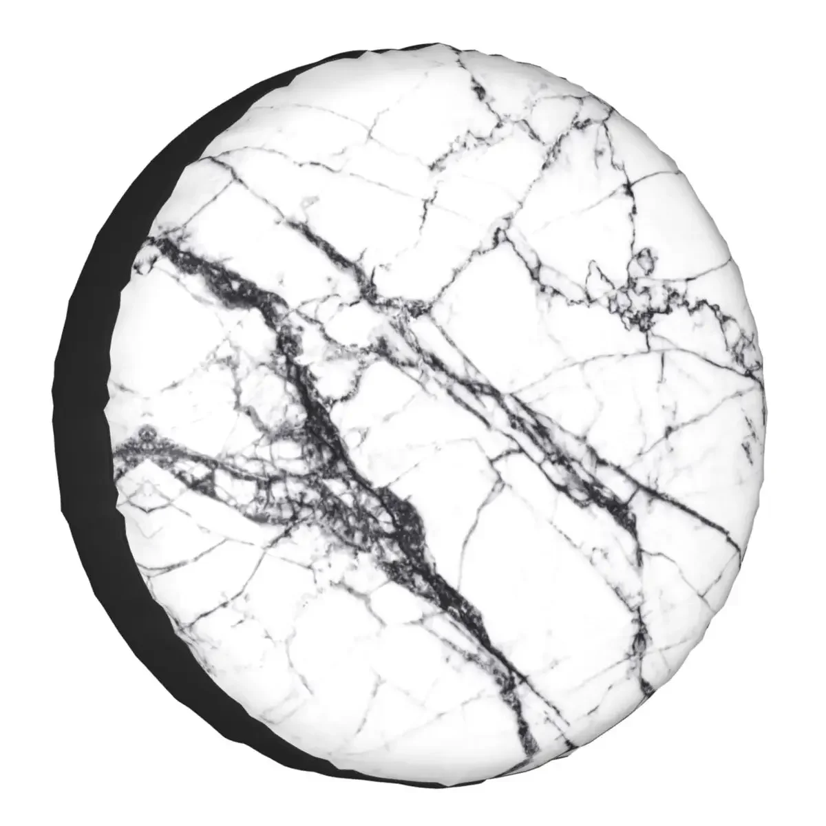 Black and White Marble Texture Spare Wheel Tire Cover Case for ...