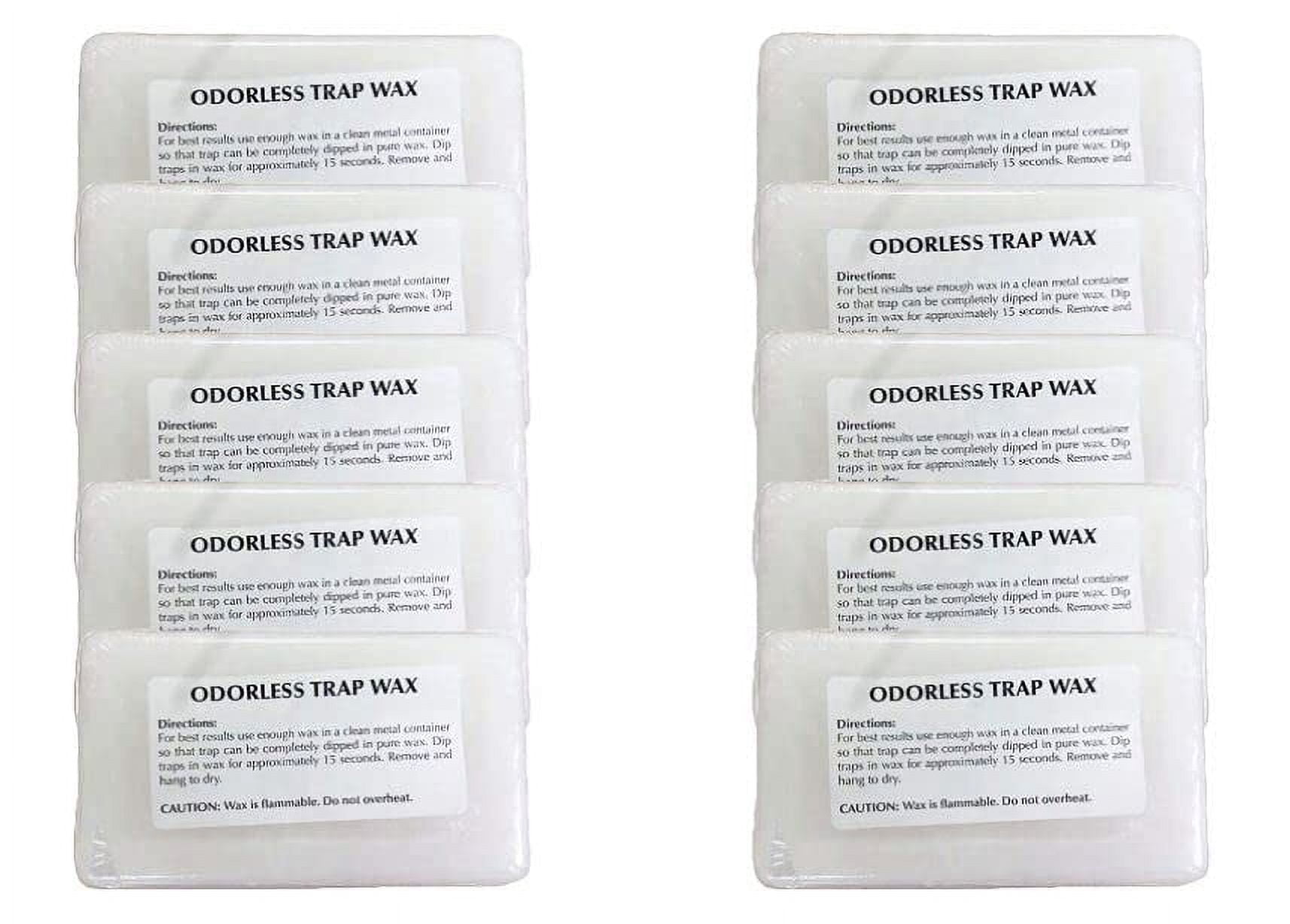 Black and White Odorless Trap Wax - 1LB Bars (10, White) - Walmart.com