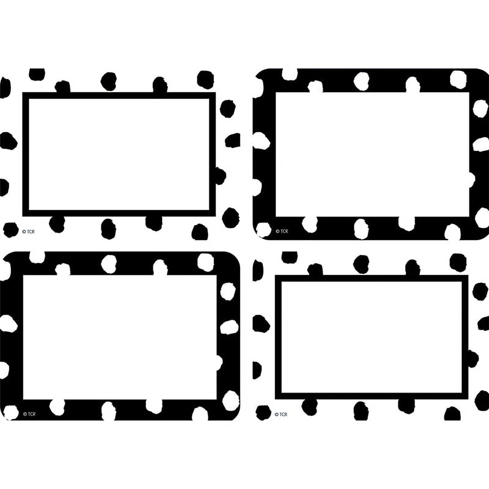 BLACK & WHITE PAINTED DOTS NAME - Walmart.com