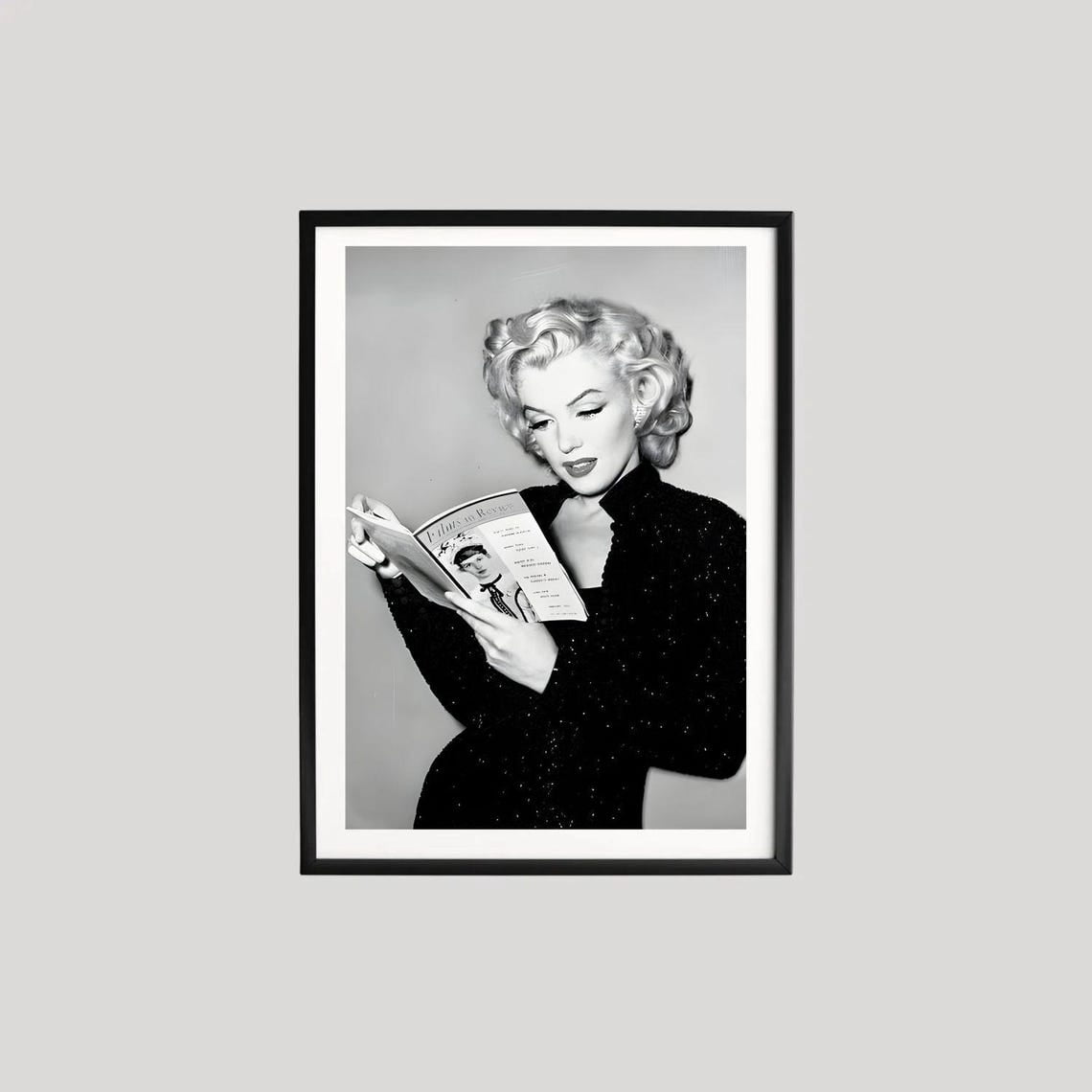 Black and White Photography Elegant Reading Portrait Classic Vintage ...