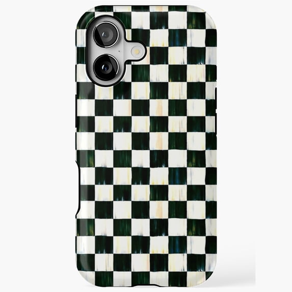 Black and White Ska Checkerboard Retro Punk Graphic Pattern Phone Case ...