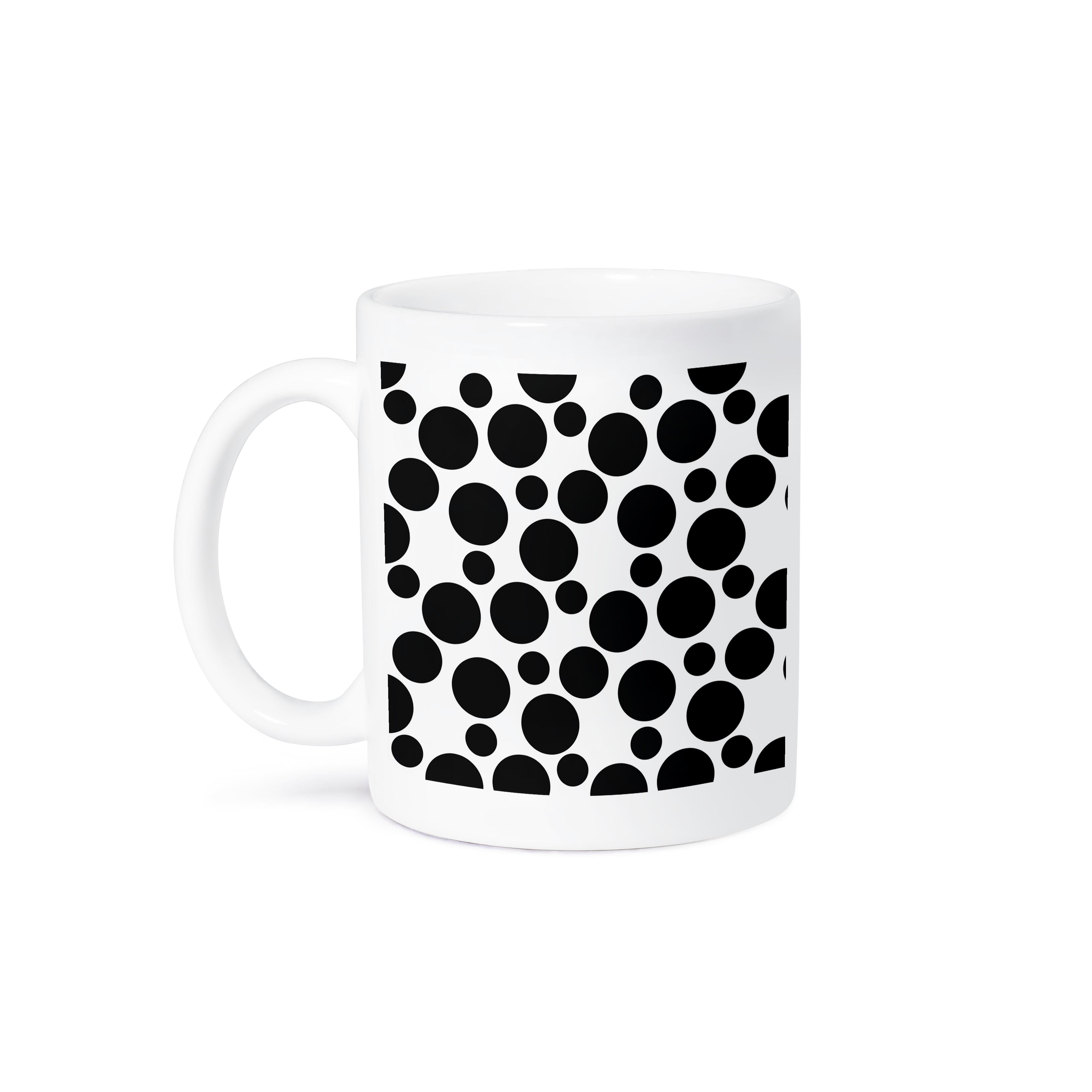 3dRose, Black and White Spots, 11oz Mug - Walmart.com