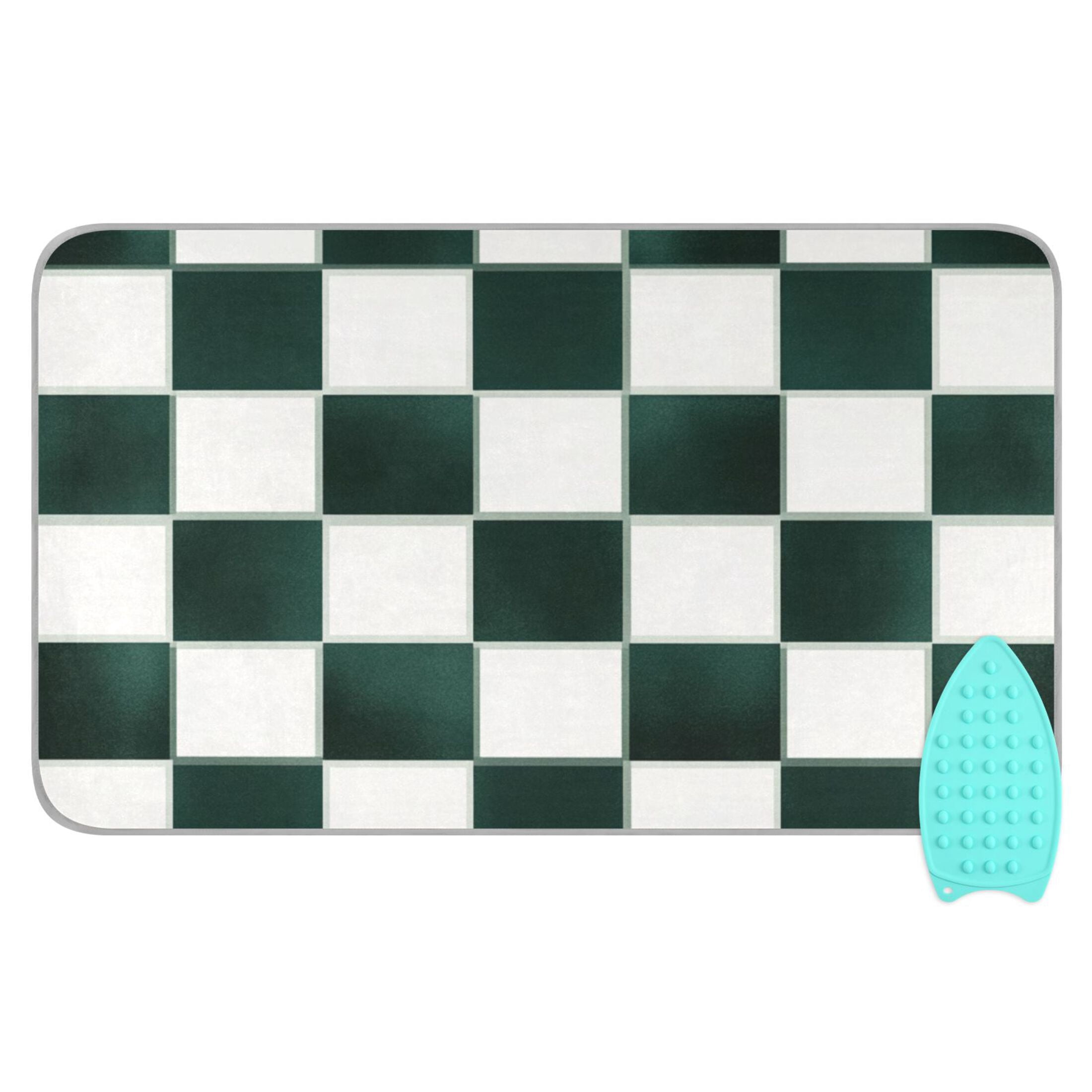 Black and White Squares Ironing Mat Blanket for Table Top Travel ...