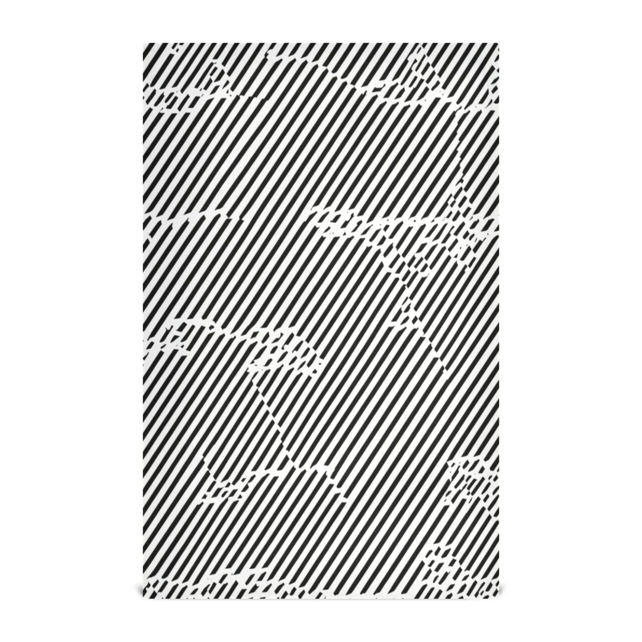 Black and White Stripe Design Kitchen Towels 6-Piece Pack Tea Towels ...