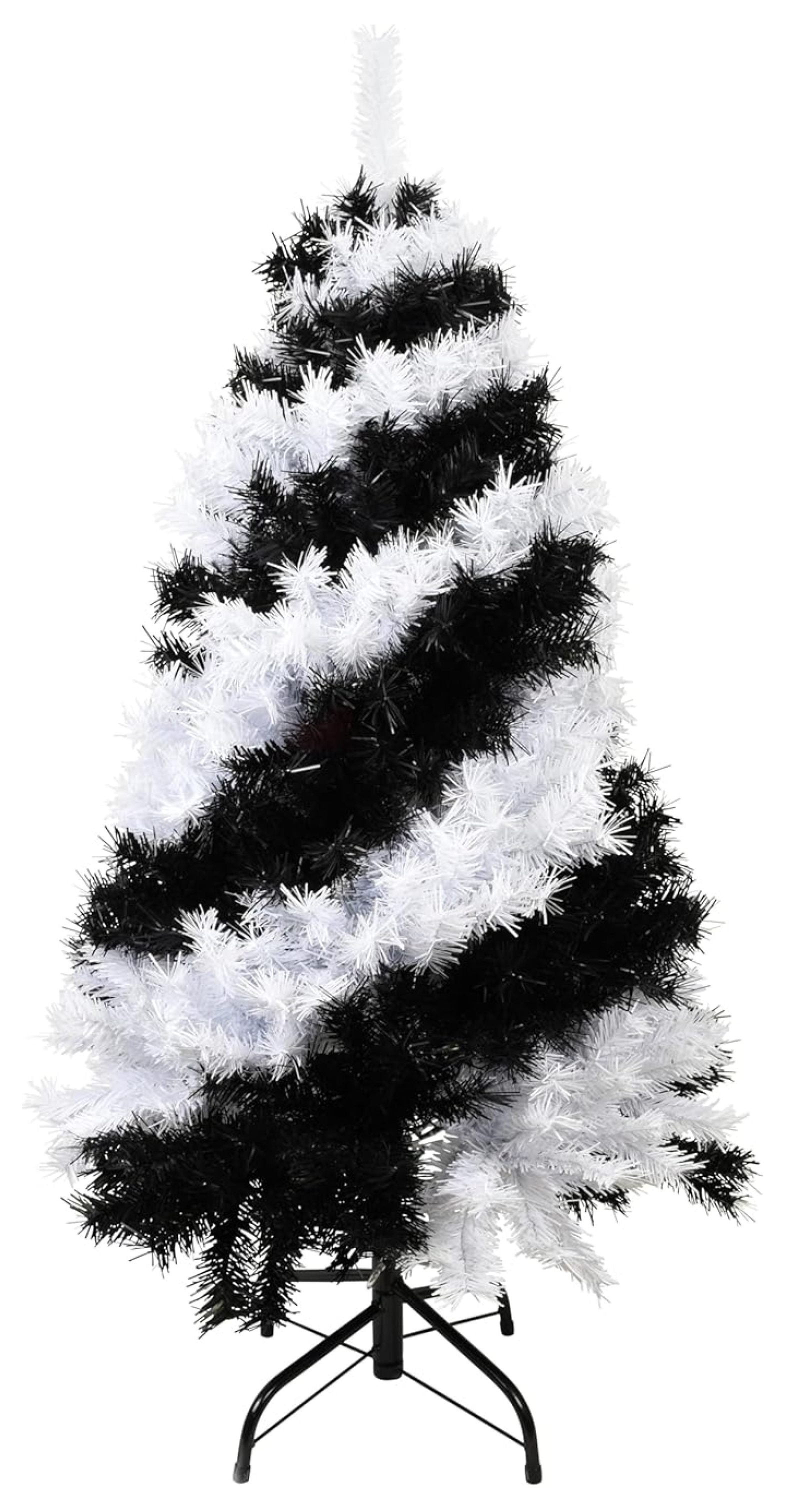 Black and White Swirl Tree - Christmas Tree 4 Feet Tall Decoration ...