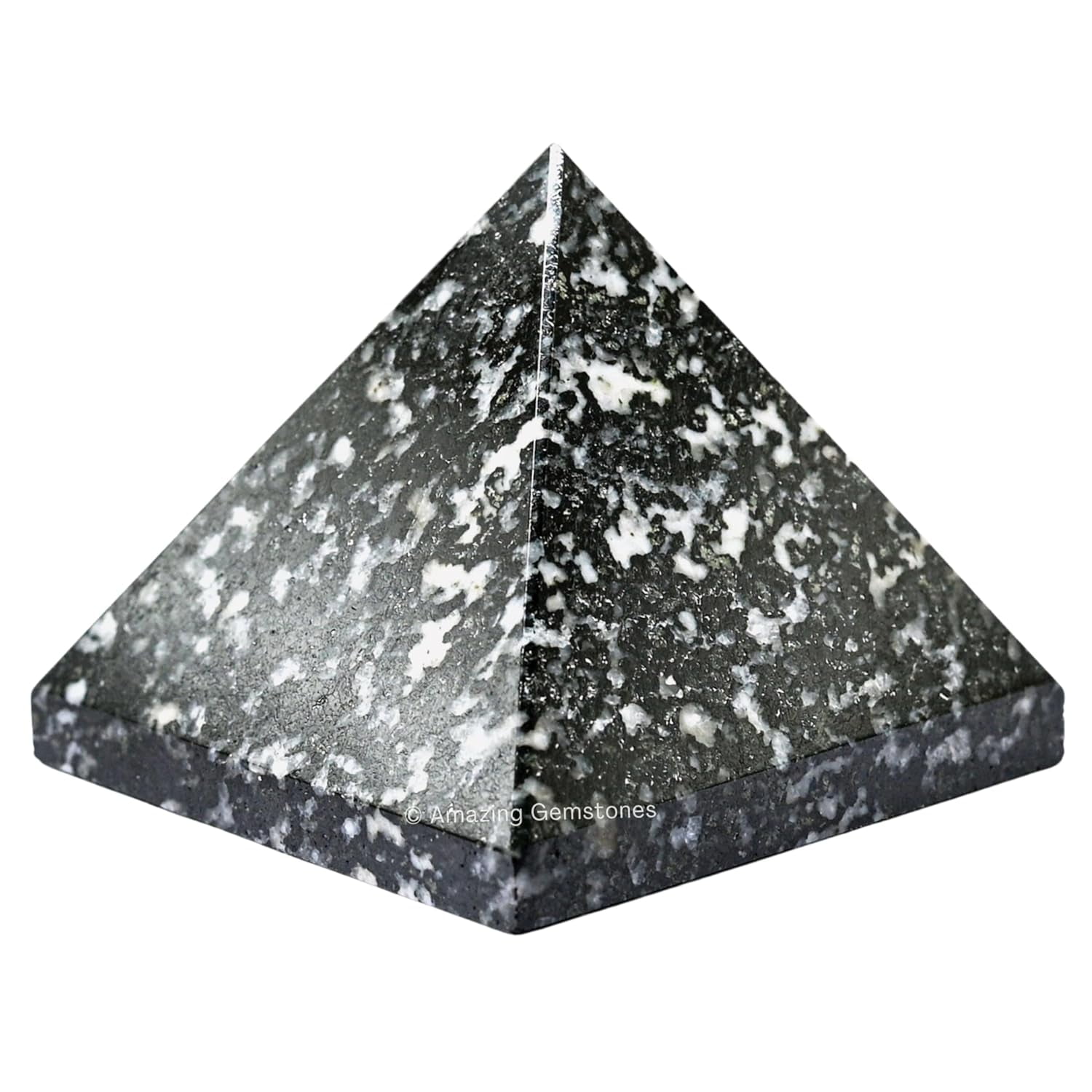 Black and White Tourmaline Pyramid Crystal Healing Stones - 2" Pyramid ...