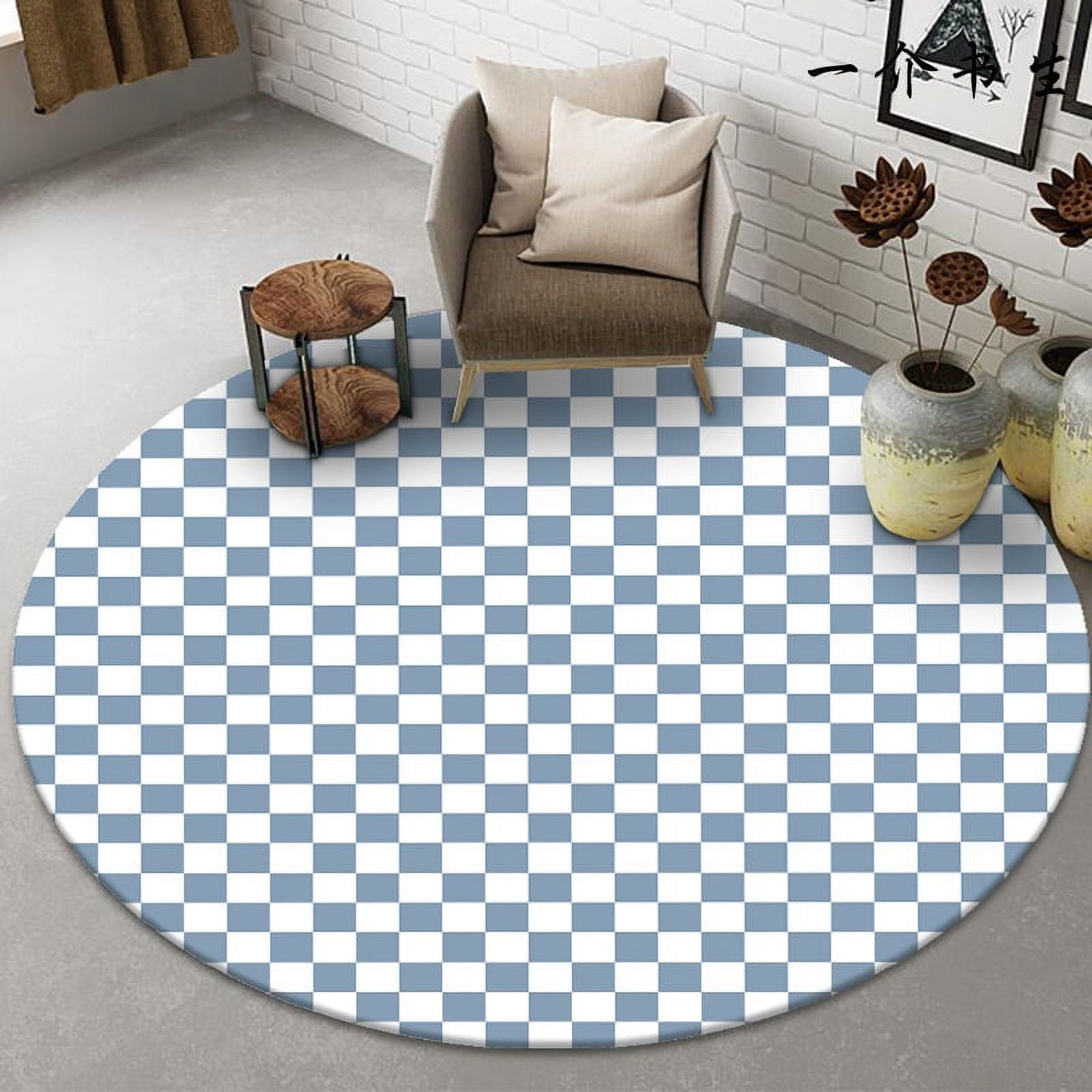 Black and white Checkered carpet Home Bedroom Living Room Coffee Table ...