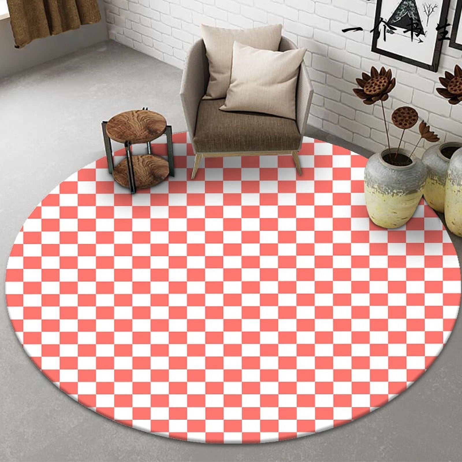 Black and white Checkered carpet Home Bedroom Living Room Coffee Table ...