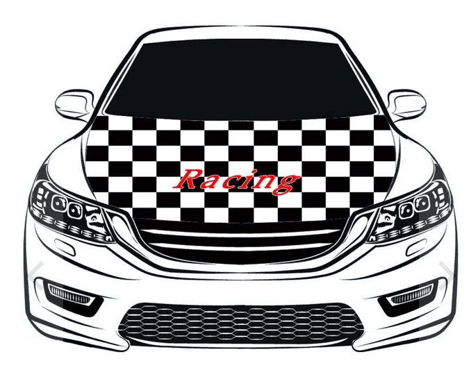 Black and white checkered flag， Car Hood Cover Banner ,Referee flag ...
