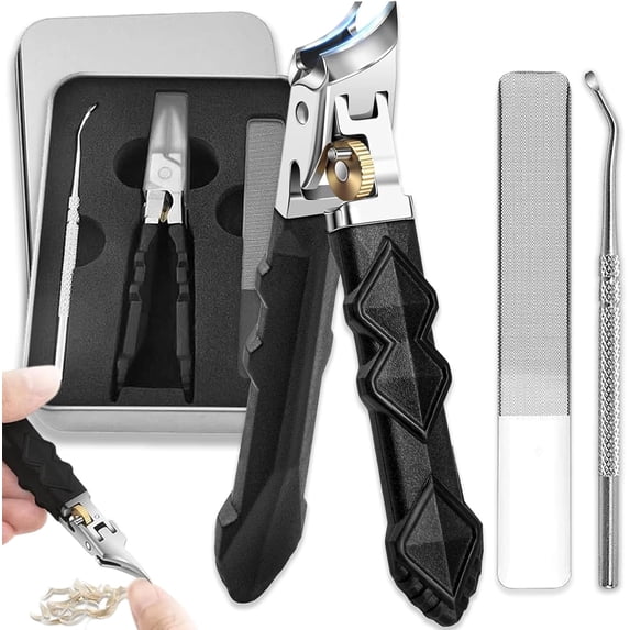 Black anti-slip grip kit clips scissors set, facilitating precise ...