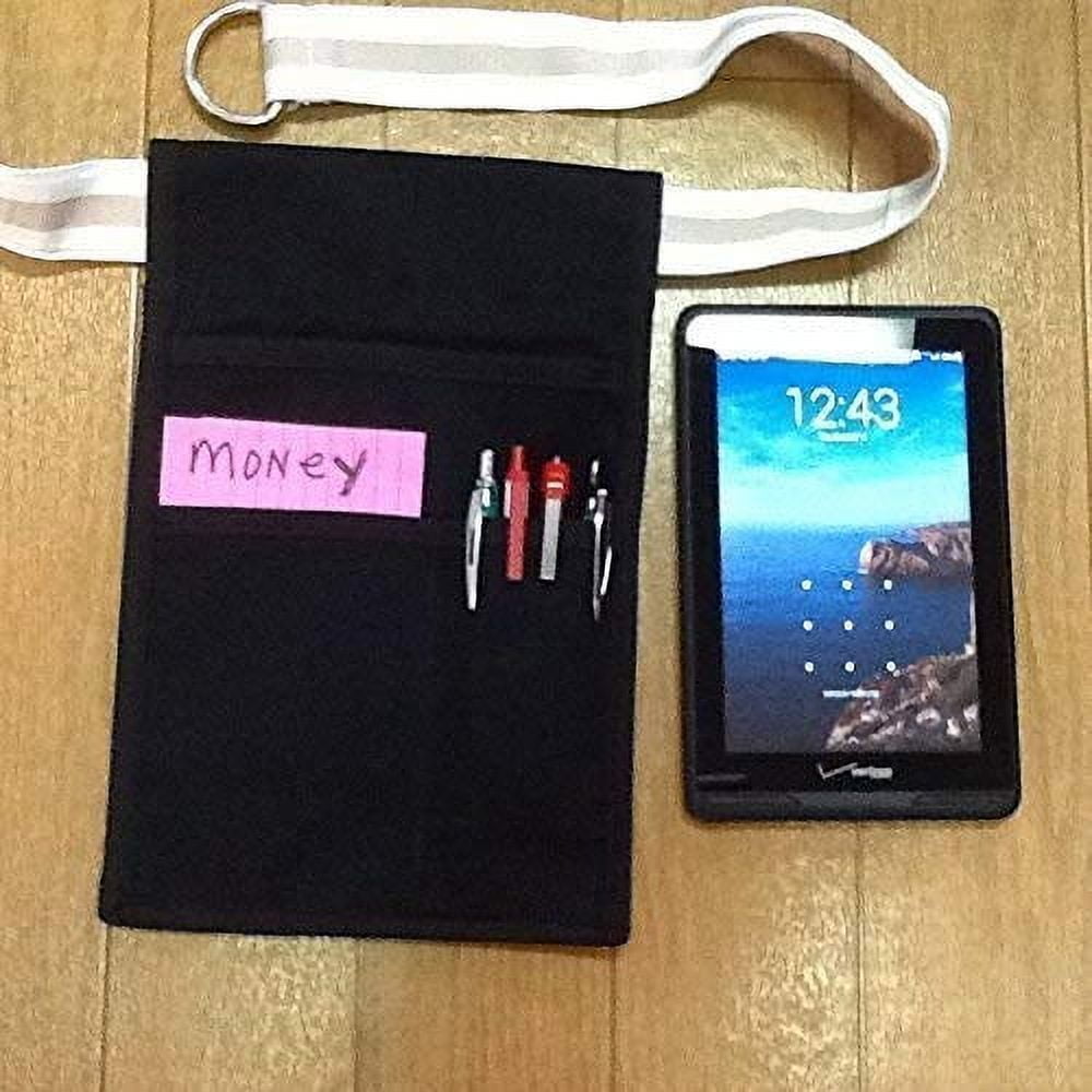 Black belt (I PAD MINI) heavy duty side or hip apron money pouch ...