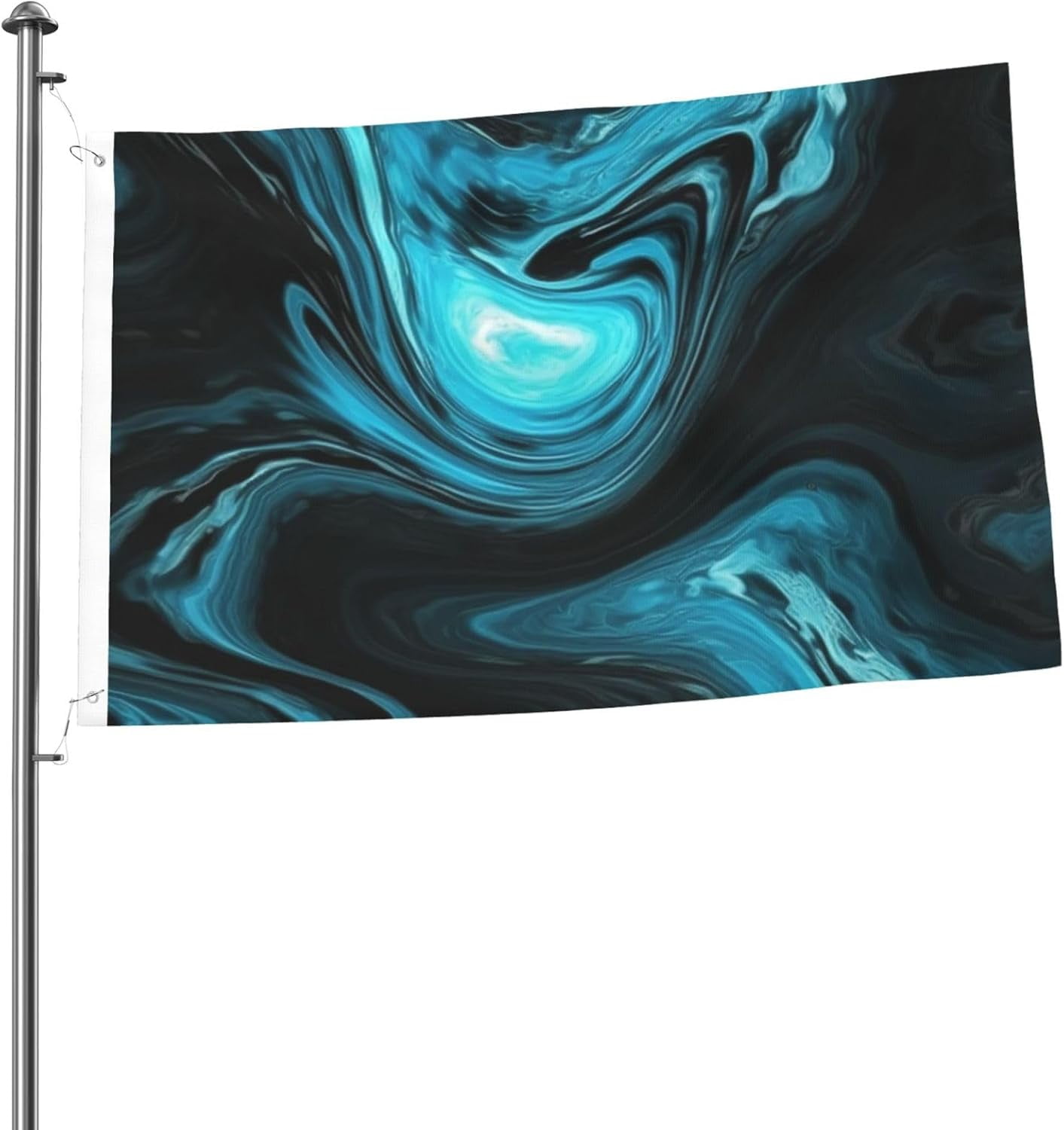 Black and blue swirl pictures Garden Flags Holiday Banner with Brass ...