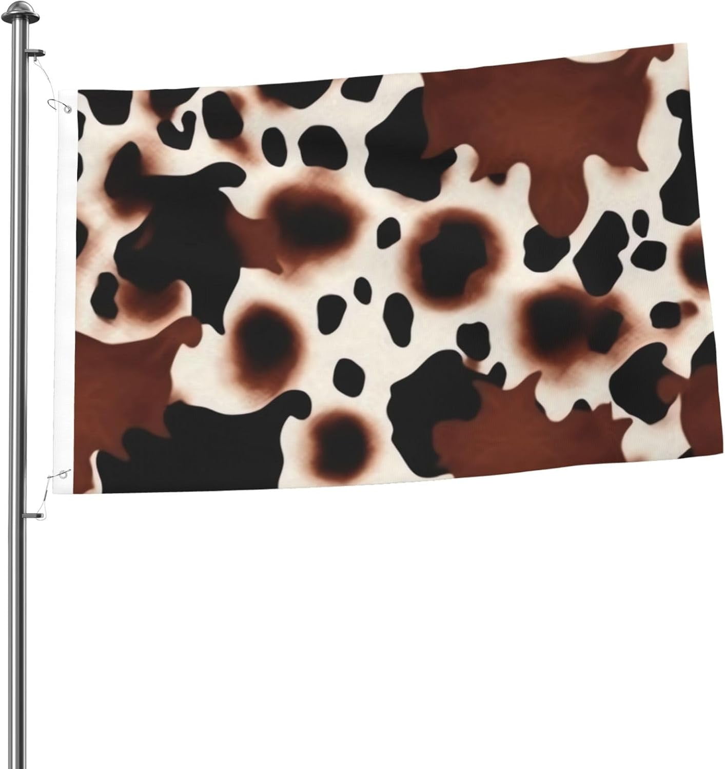 Black and brown cow spots Garden Flags Holiday Banner with Brass ...