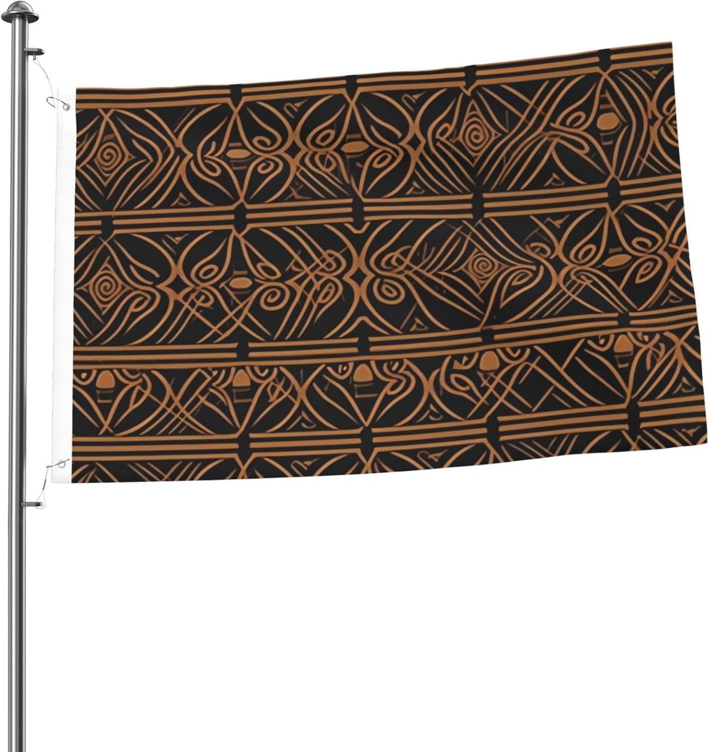 Black and brown pattern Garden Flags Holiday Banner with Brass Grommets ...