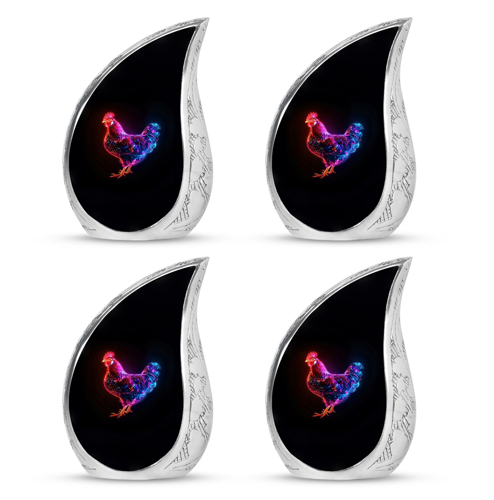 Black chicken urn - small urns for human ashes keepsake - urns for ...