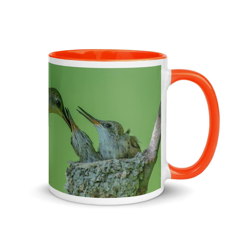 Black-chinned hummingbird - Mug with Color Inside (Orange) - Walmart.com