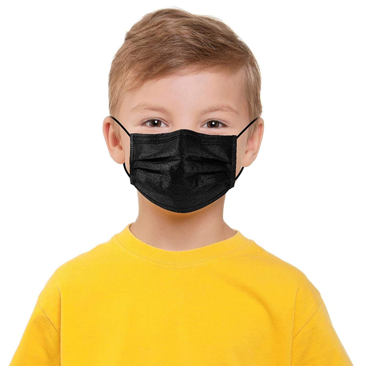 Black disposable face masks for kids 50ct - Walmart.com