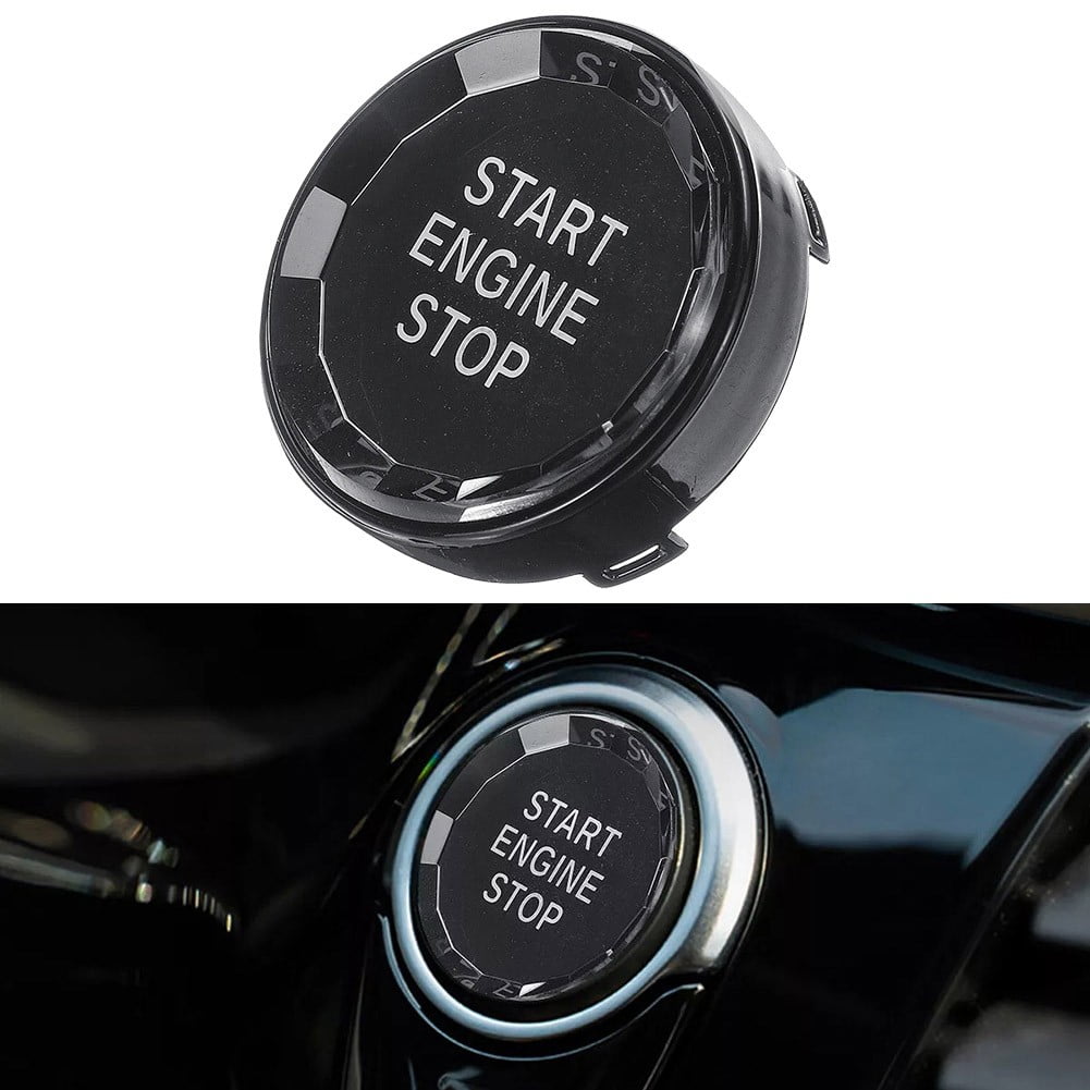 Black for Crystal Engine Start Stop Button Cover For BMW E90 E91 E92 E93 E84 E70 - Walmart.com